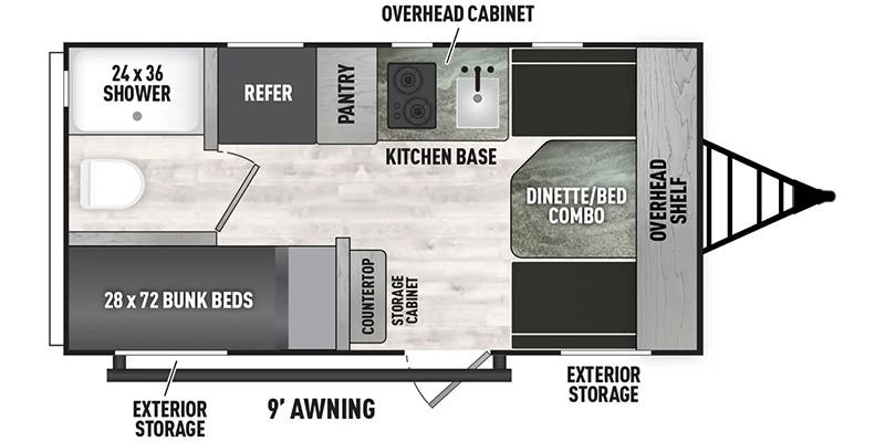 2024 Coachmen Clipper 3K Series 15CBH specs and literature guide