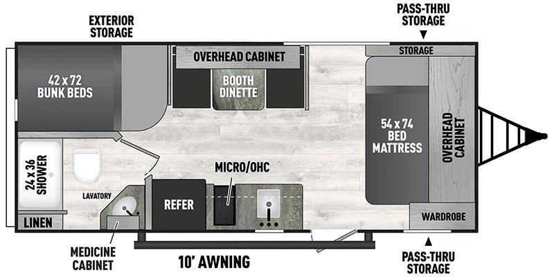 2024 Coachmen Clipper 4k Series 18BH specs and literature guide