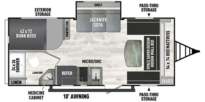 2024 Coachmen Clipper 4k Series 18DBS specs and literature guide