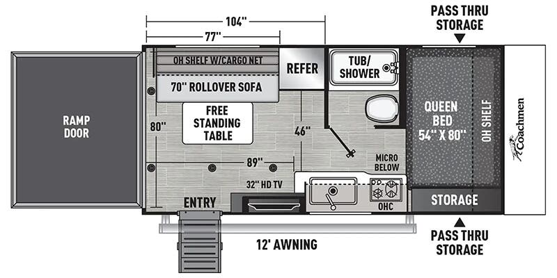 2024 Coachmen Freedom Express Blast 17BLSE specs and literature guide