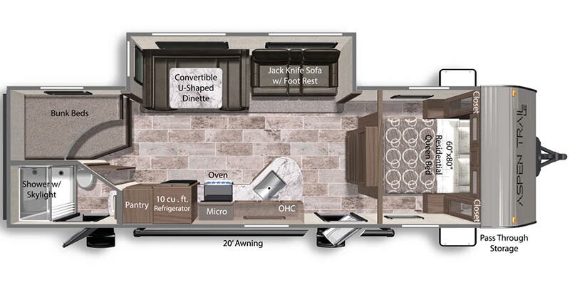 2025 Dutchmen Aspen Trail LE 28BHWE specs and literature guide