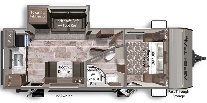 2024 Dutchmen Aspen Trail LE 23RKWE specs and literature guide