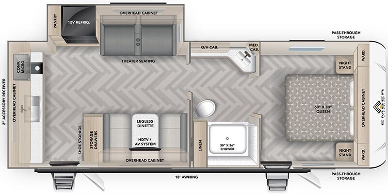2024 Ember RV E-Series 24RLD specs and literature guide