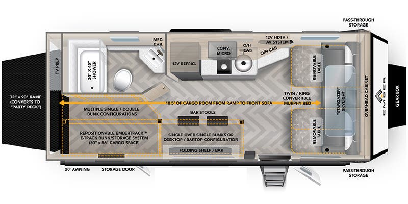 2024 Ember RV Overland 240TKR specs and literature guide