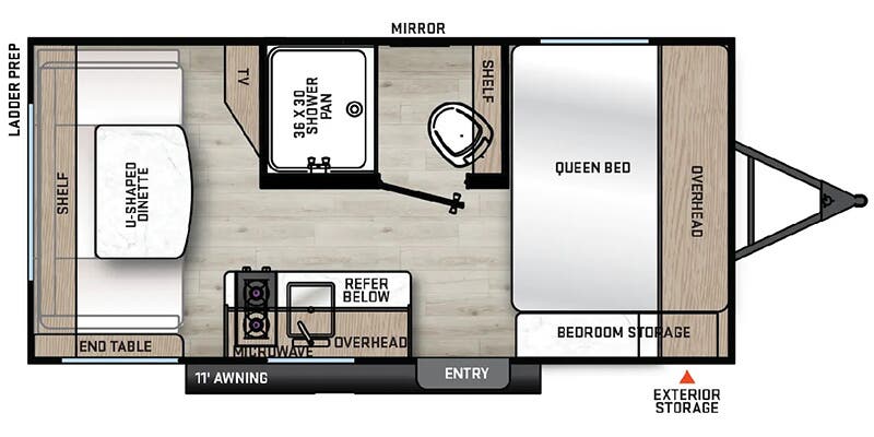 2024 Forest River Aurora Light 15RDX specs and literature guide