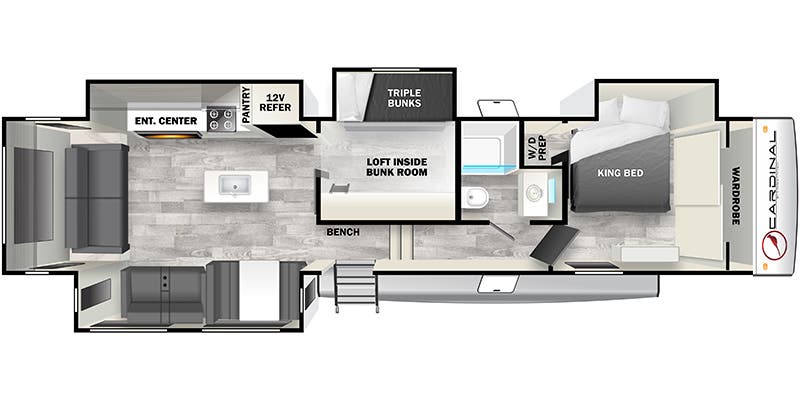 2024 Forest River Cardinal 36MB specs and literature guide
