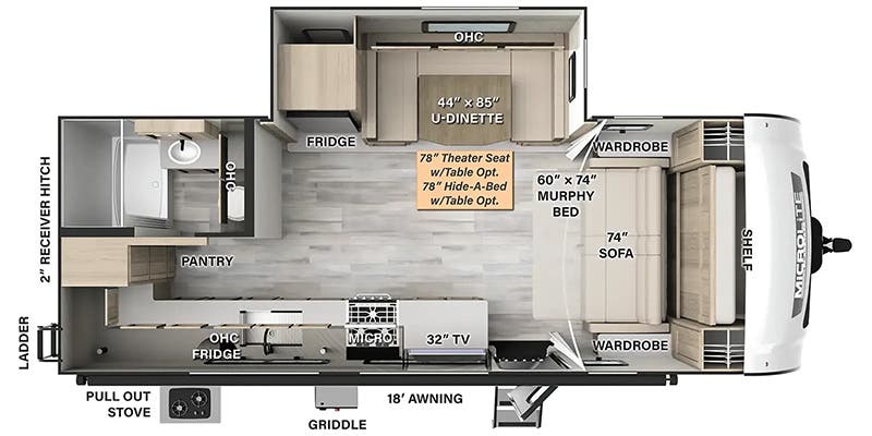2024 Forest River Rockwood Mini Lite 2517S specs and literature guide