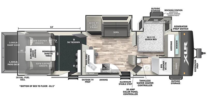 2024 Forest River XLR Boost Specs & Floorplans