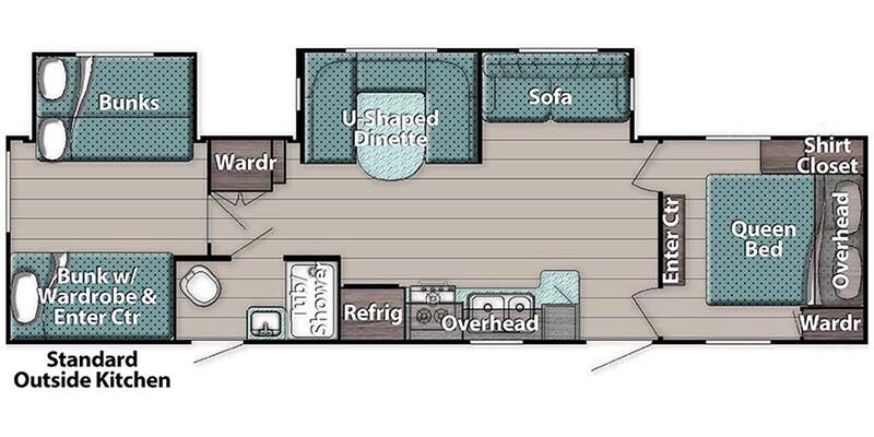 2024 Gulf Stream Conquest Supreme 323TBR Travel Trailer Specs