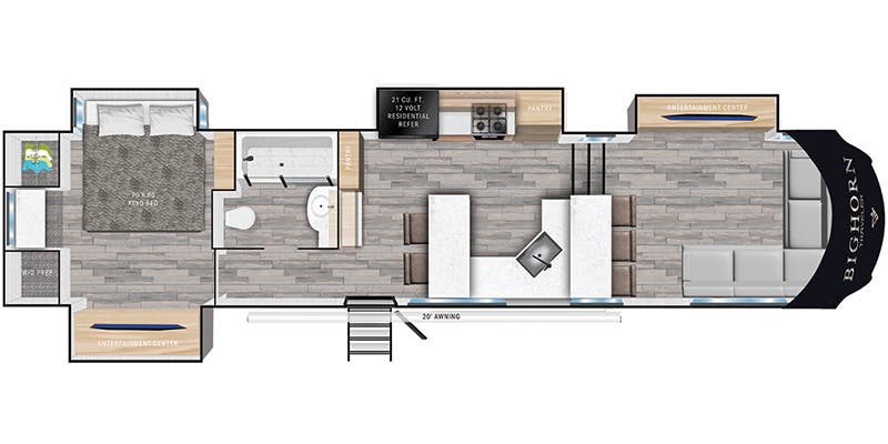 2024 Heartland Bighorn Traveler BHTR 38 FLCC specs and literature guide