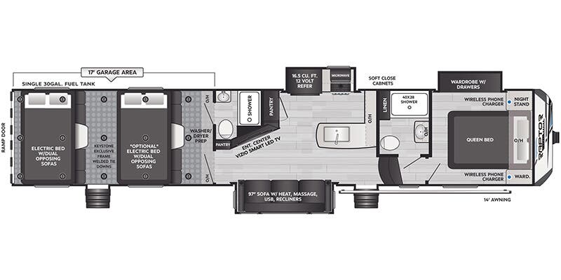 2024 Keystone Raptor Carbon 398 specs and literature guide
