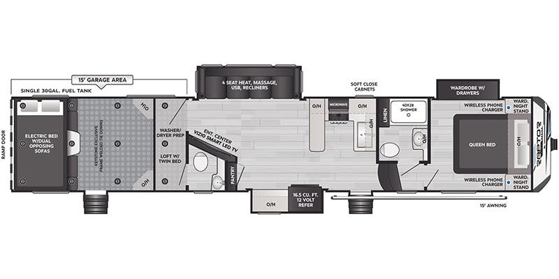 2024 Keystone Raptor Carbon 418 specs and literature guide