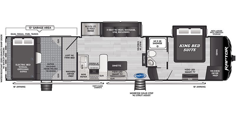 2024 Keystone Raptor 362 specs and literature guide