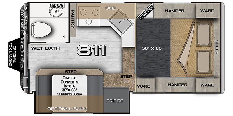 2024 Northwood Arctic Fox Camper 811 specs and literature guide
