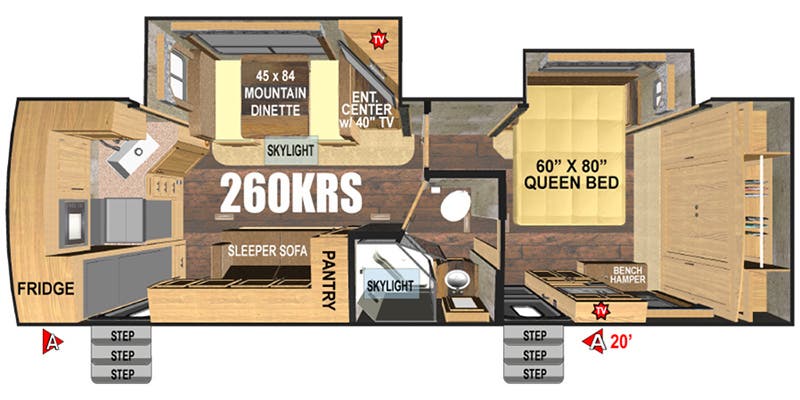 2024 Outdoors RV Titanium Series Black Stone 260KRS specs and ...