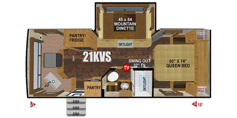 2024 Outdoors RV Mountain Series Creek Side 21KVS specs and literature ...