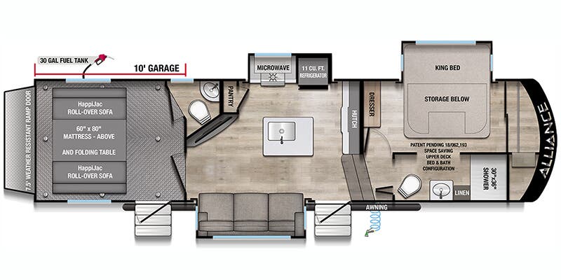 2025 Alliance RV Valor All-Access Series 31A10 specs and literature guide