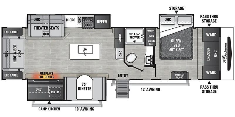 2025 Coachmen Freedom Express Ultra Lite 324RLDS specs and literature guide