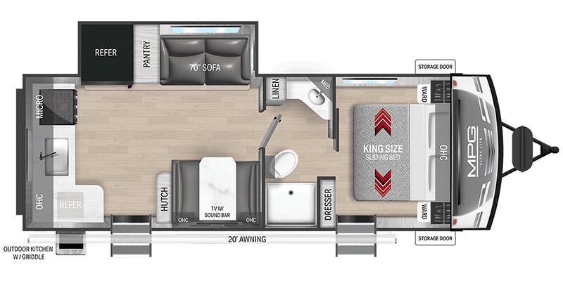 2025 Cruiser RV MPG MPG 2520RK specs and literature guide