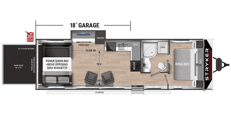 2025 Cruiser RV Stryker RV Specs Guide
