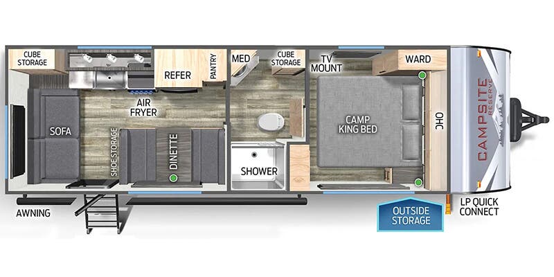 2025 Forest River Campsite Reserve Specs & Floorplans
