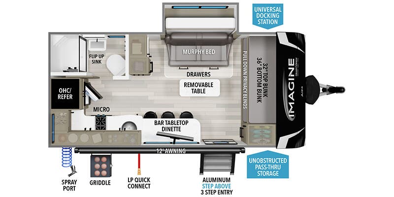 2025 Grand Design Imagine AIM 16BL specs and literature guide
