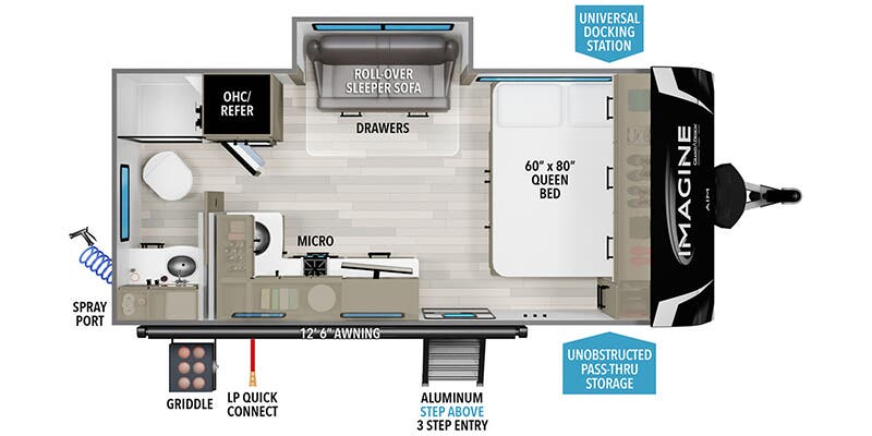 2025 Grand Design Imagine AIM 16ML specs and literature guide