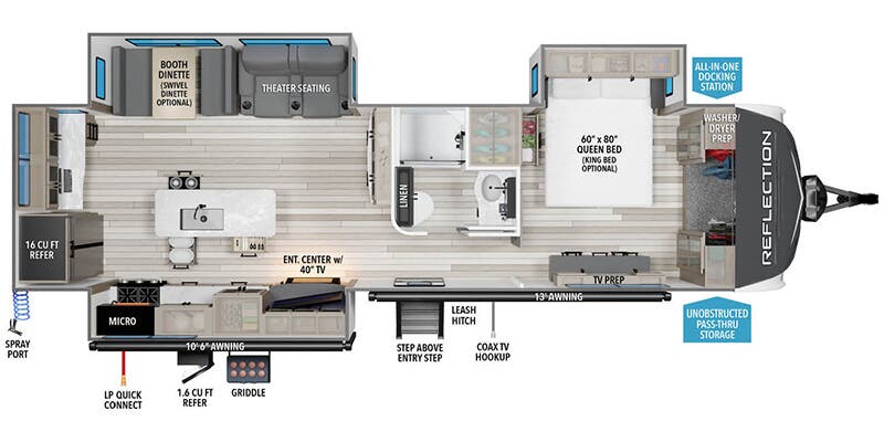 2025 Grand Design Reflection 310MKTS specs and literature guide