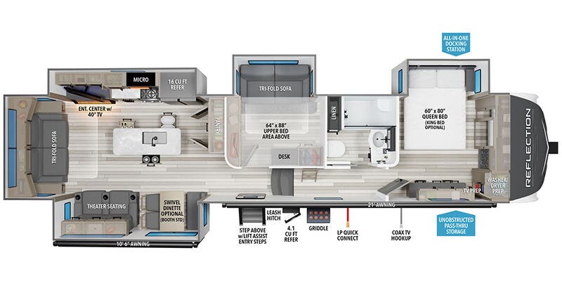 2025 Grand Design Reflection Specs & Floorplans