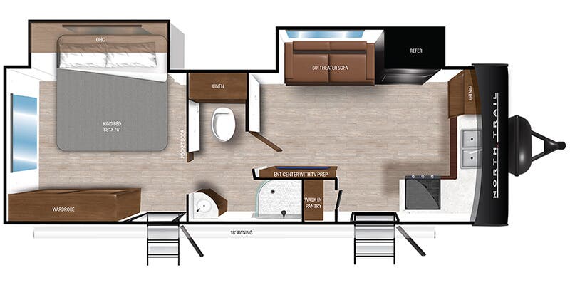 2025 Heartland North Trail Ultra-Lite NT 2111-FK specs and literature guide