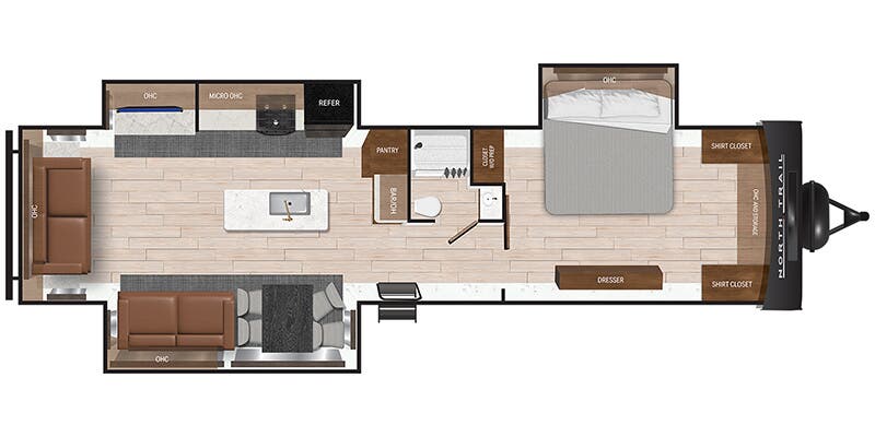 2025 Heartland North Trail Ultra-Lite NT 3411-RL specs and literature guide