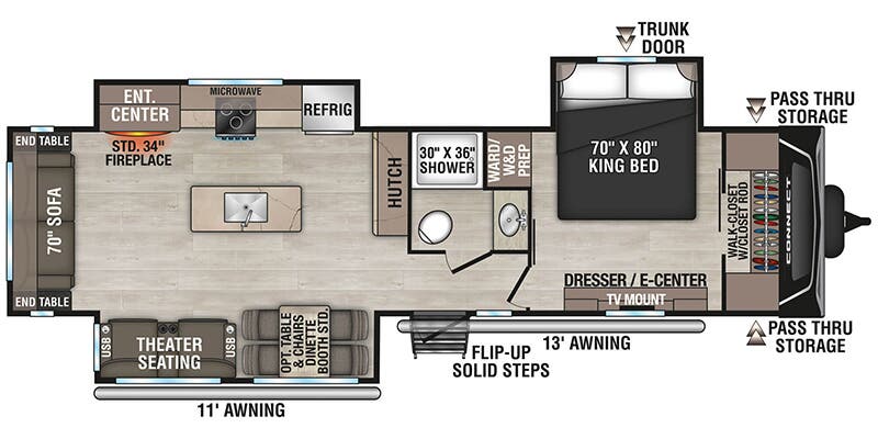 2025 K-Z Connect Specs & Floorplans