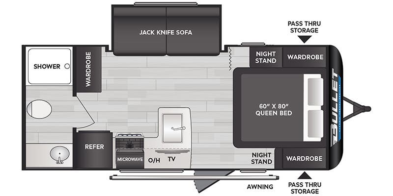 2025 Keystone Bullet Classic East 1840RB specs and literature guide