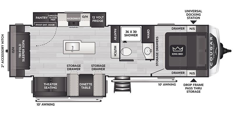 2025 Keystone Cougar Half-Ton East 29RLP specs and literature guide