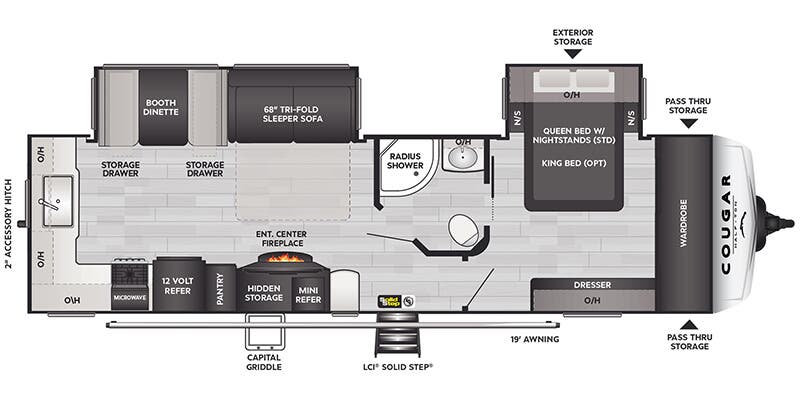 2025 Keystone Cougar Half-Ton East 30RKD specs and literature guide