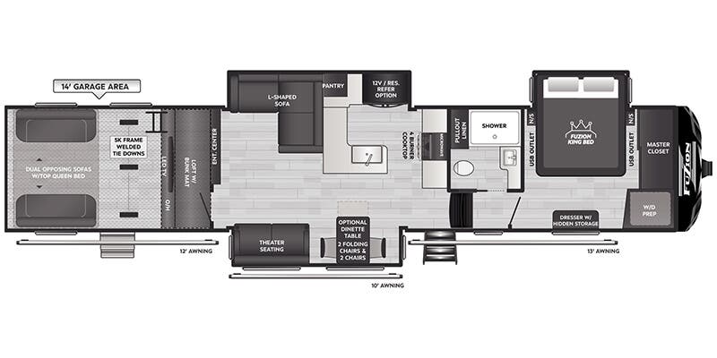 2025 Keystone Fuzion Specs & Floorplans