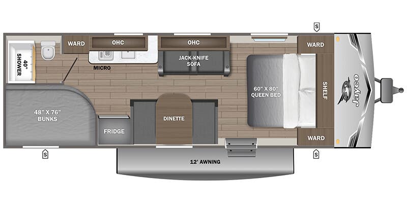 2026 Jayco Jay Flight SLX 250BHW Travel Trailer Specs